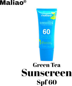 maliao Sunscreen - SPF 50 PA+++ Green Tea Sunscreen* Broad Spectrum Spf 60 PA+++ ** - Price in ...