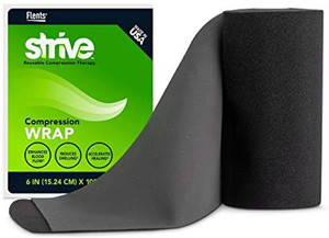 Strive Compression Therapy Wrap 6 In X 100 In Black Made In The Usa Knee Support - Buy Strive ...