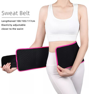 Spegi Waist Trimmer Sauna Ab Belt for Women & Men - Waist Trainer Stomach Wrap Belt Back ...