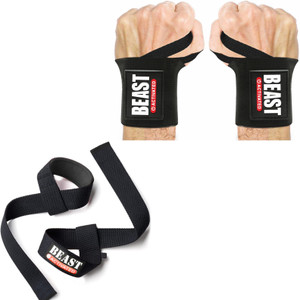 EasyHealth Deadlift Straps Gym Wrist Band For Gym WeightLifting Straps Gym wrist Support Wrist ...