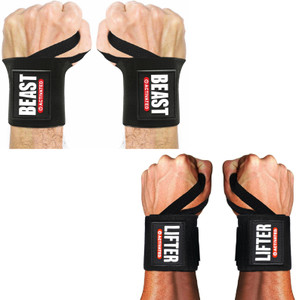 EasyHealth Wrist Supporter For Gym Wrist Band For Gym weightlifting straps support Wrist Support ...