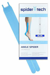 Spidertech Ankle Spider Pre Cut. [Blue] Waterproof And Lasts Up To 5 Days Kinesiology Tape - Buy ...