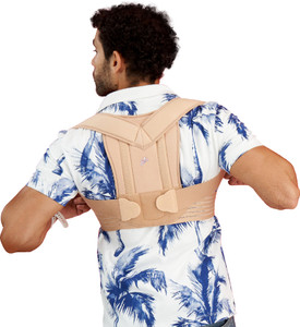 FLAMINGO Posture Brace - Shoulder Support, Thoracic Alignment, Comfortable Padding Posture ...