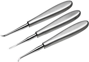 GOLDFINCH Dental Elevator Warwick James Set of 3 Pcs Left Right and Straight Surgical Plier ...