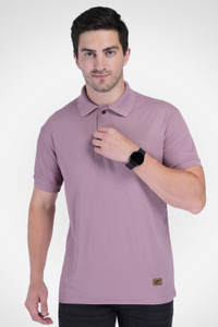 Polo Plus Solid Men Polo Neck Pink T-Shirt - Buy Polo Plus Solid Men Polo Neck Pink T-Shirt ...