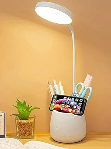 byte SmartGlow Pro LED Desk Lamp with 3 Modes, Rechargeable Battery & Touch Sensor Study Lamp ...