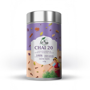 JUST SIPP Chai 20 Rich in Antioxidant Infused with Wellness Herbs Premium Blend of Tulsi Herbal ...