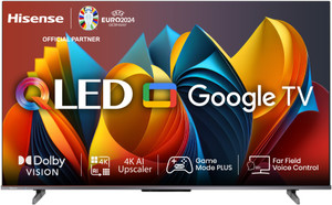 Hisense E68N 108 cm (43 inch) QLED Ultra HD (4K) Smart Google TV Dolby Vision Far Field Voice ...