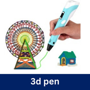 RAZY 3D Printing Pen for Kids with LED Display Auto Feeding Smoother 3D Printer Pen Price in ...