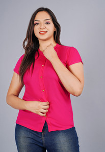 Advik Casual Solid Women Pink Top - Buy Advik Casual Solid Women Pink Top Online at Best Prices ...