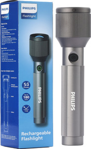 PHILIPS Aircraft Aluminium Alloy, Zoom LED Flashlight – 1100 lm, 3000mAh, SFL2143/56 Torch Price ...