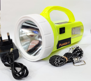 Pioneer-x Jumbo Led rechargable torch with Li-on battery with side led Torch Price in India ...
