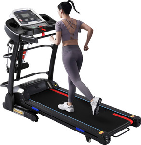 Reach Runner Pro 3HP Peak DC Motorized Foldable Treadmill + Massager & Twister Treadmill (Max ...