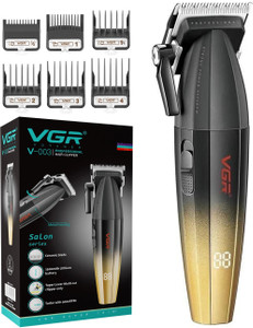 VGR V-003 Professional Salon Series Hair Clipper, Turbo mode, Ceramic Blade, 9000RPM Trimmer 250 ...