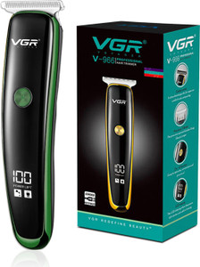 VGR V-966 with Smart LED display Trimmer 120 min Runtime 3 Length Settings Price in India - Buy ...
