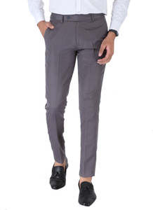 SREY Regular Fit Men Grey Trousers - Buy SREY Regular Fit Men Grey Trousers Online at Best ...