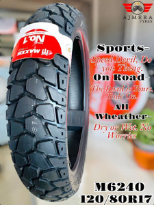 Maxxis M6240 MAXXPLORE TL 120/80-17 Rear Two Wheeler Tyre Price in India - Buy Maxxis M6240 ...