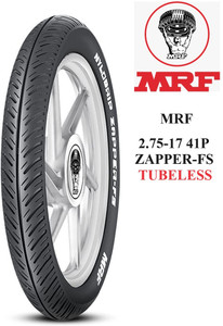 MRF 2.75-17 41P ZAPPER-FS TUBELESS 2.75-17 41P Front Two Wheeler Tyre Price in India - Buy MRF 2 ...