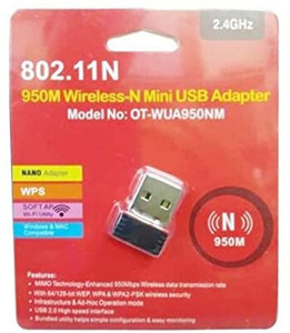 MRPTS Wi-Fi Receiver 300Mbps, 2.4GHz, 802.11b/g/n USB 2.0 Wireless Mini Wi-Fi Network USB ...