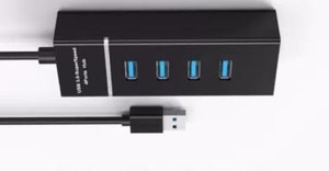 NKL Portable USB Mini HUB 4 Port SuperSpeed 3.0 Led Indication For Laptop, PC_22 USB HUB 4 PORT ...