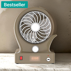 GUGGU AC cooler with a 2000mAh battery, high-speed LED, and six steps cooling down 40 AC cooler ...