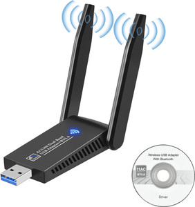 Verilux 5G USB WiFi Dongle for PC, AC1300Mbps USB3.0 WiFi Adapter, Dual Band 2.4GHz 5G USB WiFi ...