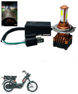SRPHERE CYT LED Bike Headlight Bulb for Heavy Duty Super XL Headlight Motorbike LED for TVS (12 ...