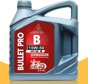 Aeronix Bullet Pro 15W-50 API-SN Synthetic Engine oil For heavy duty Bikes Heavy Duty Engine Oil ...