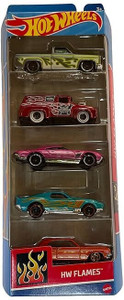 HOT WHEELS HW 5 Car Gift Pack - HW Flames Pack Of 5 For Kids & Collectors - HW 5 Car Gift Pack ...
