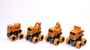 Smartcraft Construction Truck Toy Push and Go Play Set - Construction Truck Toy Push and Go Play ...