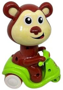 Gedlly Animal monkey scooter toy push and pull along motorcycle - Animal monkey scooter toy push ...