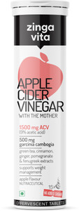Zingavita 3X Apple Cider Vinegar 1500mg Effervescent Tablets with Garcinia for Weight Loss Price ...