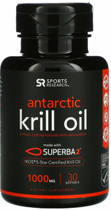 Sports Research SUPERBA 2 Antarctic Krill Oil with Astaxanthin, 1,000 mg, 30 Softgels Price in ...