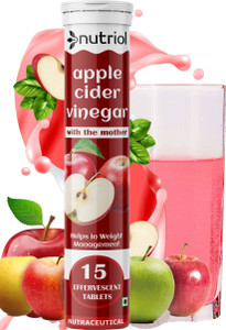 Nutriol Apple Cider Vinegar 15 Effervescent Tablets Ultra Price in India - Buy Nutriol Apple ...
