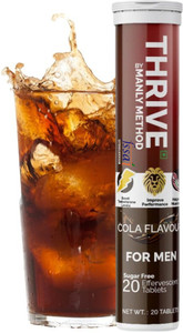 Manly Method Thrive Muscle Mass gain Effervescent Cola Flavour Tablet for men Price in India ...