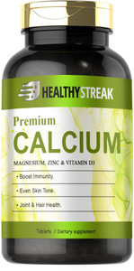 Healthy Streak Calcium, Magnesium, Zinc, D3 & B12 Tablets (D95) Price in India - Buy Healthy ...