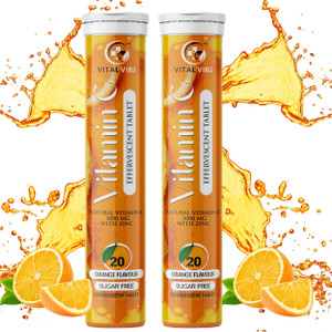 VITAL VIBE Vitamin C Natural Effervescent Tablets 1000mg for Immune booster Sugar free Price in ...
