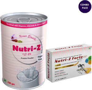 Nutri-Z Whey Protein Powder 200 GM & Forte Tablet with Multivitamin with Ginseng Price in India ...