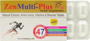 CureZen Pharma ZenMulti-Plus: With 47 Essential Nutrients & Natural Extracts Ginseng & Ginko ...