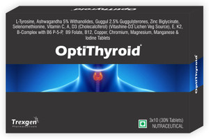 Trexgen OPTI-THYROID Advanced Underactive Thyroid Support Complex(30Tab) Price in India - Buy ...