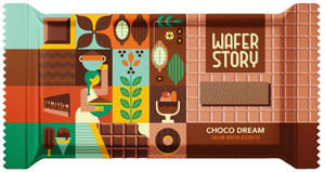 Wafer Story Choco Dream Wafer with Chocolate Cream Filling 30g (Pack of 24) Wafers Price in ...