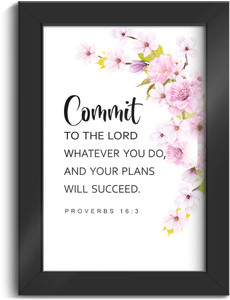 ELBEN CREATIVES Commit to The Lord Whatever You do - Proverbs 16:3 ...