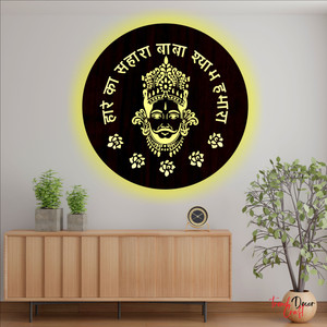 trendDecor Craft Khatu Shyam LED Light Wall Hanging | Baba Shyam Photo Frame or Murti Price in ...