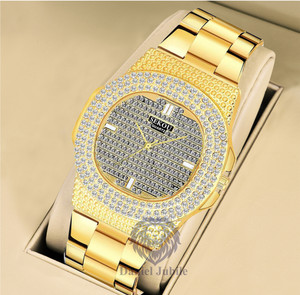 Daniel Jubile Exclusive Blue Diamond Studded Rose Gold Bracelet Chain Girls Watch For Women ...