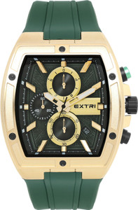 EXTRI New Collection Men Tonneau Green & Gold Chronograph Analog Watch - For Men - Buy EXTRI New ...