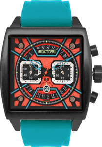 EXTRI New Collection Chronograph Square Orange & Black Dial Analog Watch - For Men - Buy EXTRI ...