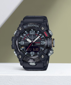 CASIO GG-B100-1ADR G-Shock GG-B100-1ADR Black Dial Black Resin Strap Analog-Digital Watch - For ...