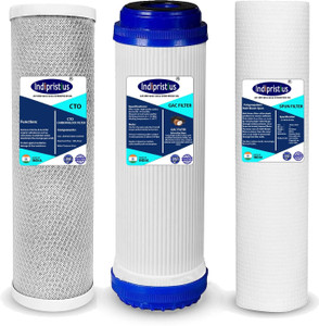 Indipristius CTO GAC carbon PP Spun Filter of 10 inch Set Replacement Filters UTS & RO system ...