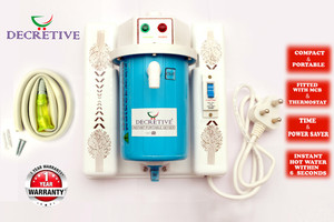 DECRETIVE 1 L Instant Water Geyser (1 liter instant portable water heater geyser 1 litre abs ...