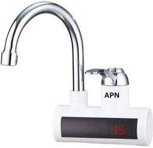 APN Instant Heating Tap - Wall Mounted With Temperature Display Tankless Instant Water Geyser ...